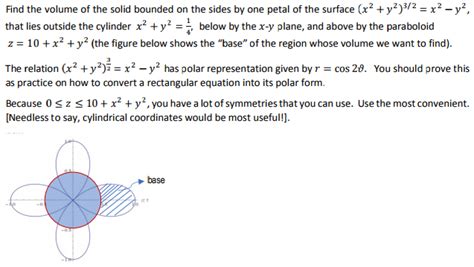solved find the volume of the solid bounded on the sides by
