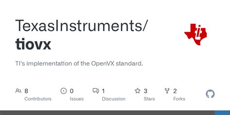 Github Texasinstruments Tiovx Tis Implementation Of The Openvx Standard