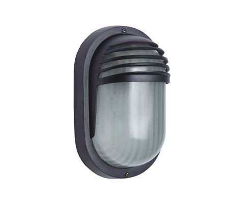 Buy Black Metal Vertical Exterior Bulkhead Light With Thick Glass At 53