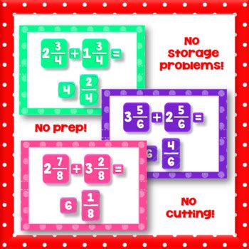 Adding Mixed Numbers Task Cards Distance Learning With Boom Cards