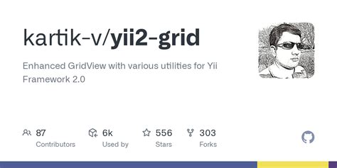 Github Kartik V Yii Grid Enhanced Gridview With Various Utilities For Yii Framework