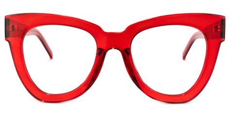 Yaser Cat Eye Red Eyeglasses And Acetate Frames Red Eyeglasses