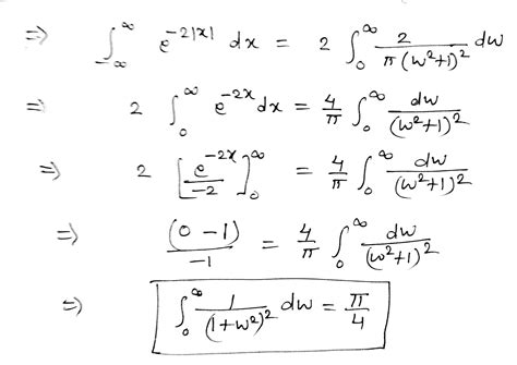Solved Need Help With This Fourier Transform Problem Thank You PROBLEM Course Hero