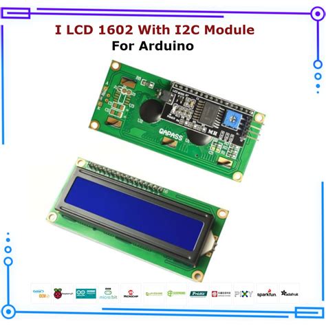 Jual Lcd 16x2 1602 With I2c Iic Module Backpack Board Arduino Shopee