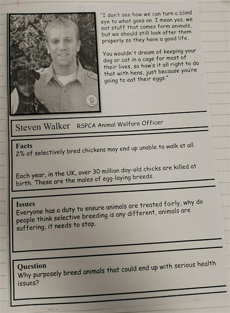 Got This In Biology Bc We Had To Role Play For Against Selective Breeding R Vegancirclejerk