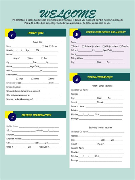 Fillable Online New Patient Registration Form Brian C Rau Dds Fax