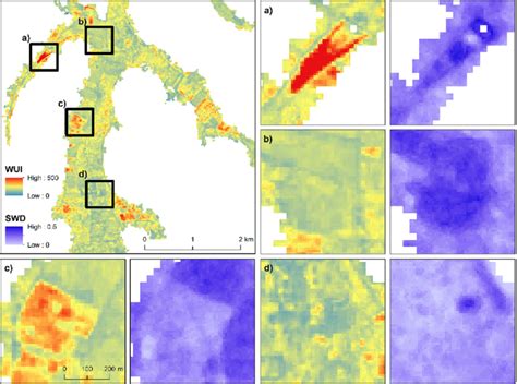 Examples Of Wetland Use Intensity Wui And Surface Water Dynamics