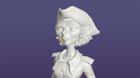 Stl File Captain Amelia Treasure Planet・3d Printer Design To Download