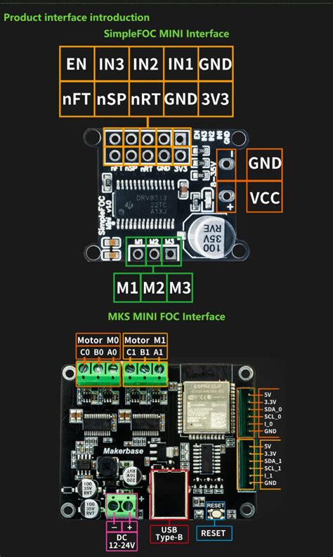 Makerbase Simplefoc Mini Foc Bldc Motor Controller Board Arduino Servo