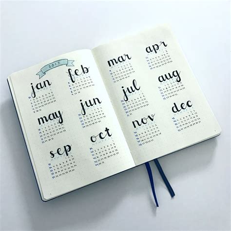Yearly Bullet Journal Spread