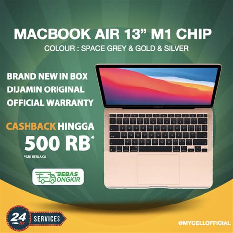 Jual Macbook Air M Chip Inch Gb Gb Gold Grey Silver Ibox Resmi Inter Gb