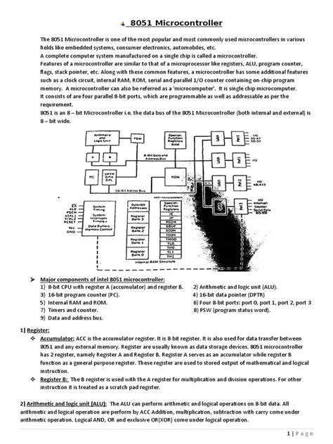 8051 Microcontroller | PDF | Microcontroller | Microprocessor