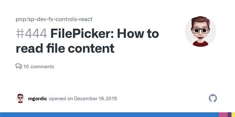 Filepicker How To Read File Content · Issue 444 · Pnpsp Dev Fx