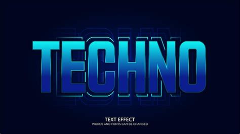 Tech Text Style Vectors And Illustrations For Free Download Freepik