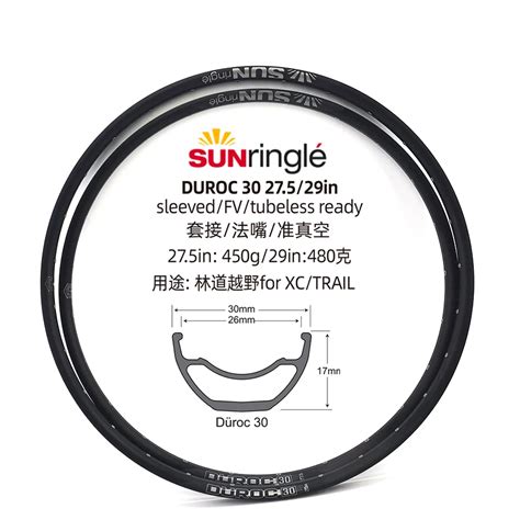 Sunringle Duroc Rim Basikal Mtb Rims 27529 Inch 30 35 37 40 42 50