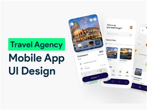 Travel Agency Mobile App UI Design UIBundle