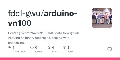 Github Fdcl Gwuarduino Vn100 Reading Vectornav Vn100 Imu Data Through An Arduino As Binary