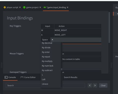 Input Key Bindings Are Not Showing All Keys Questions Defold Game Engine Forum