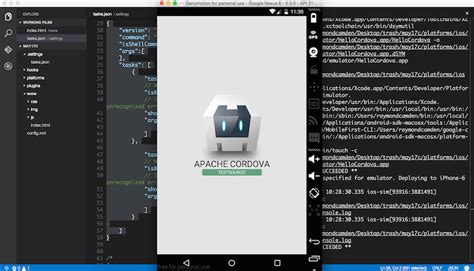A Simple Cordova Task Runner For Visual Studio Code
