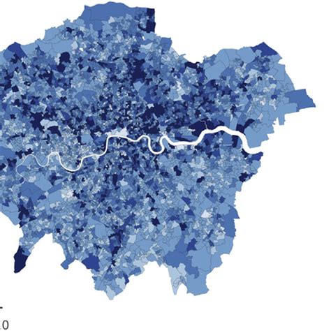 Map Of Population 2015 By Lsoa For Greater London Source Ons Download Scientific Diagram