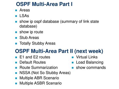 Ppt Ccnp Advanced Routing Ch Ospf Multi Areas Part I This Presentation Was Created By