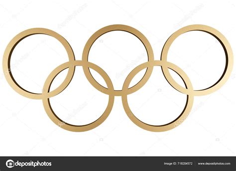 Olympic Flag Official Symbol Olympics Circles Continents — Stock