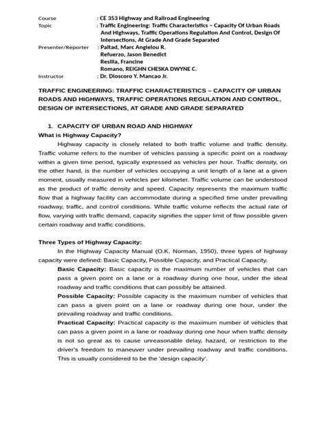 Traffic Engineering Pdf