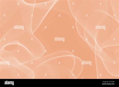 Translucent Curves Waveform Abstract Peach Background 3d Rendering