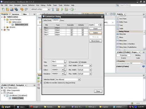 Java Practices Create And View The Database Table In Java Swing