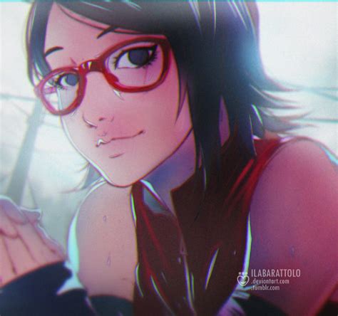 Uchiha Sarada Naruto Drawn By Ilabarattolo Danbooru