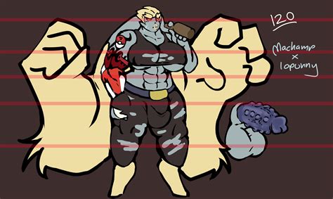 Rule 34 Big Breasts Breasts Female Fusion Lopunny Machamp Mochimelted Pokemon Pokemon Species