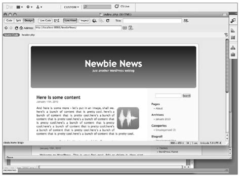 Using Dreamweaver Cs5 With Web Content Management Systems Adapted