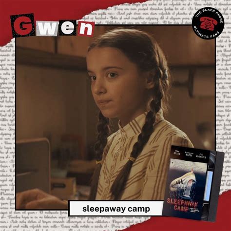 The Black Phone Gwen Blake Favorite Horror Movie Black Phone