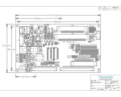 Tft Controller Board Rgb 60 Pin To Lvds Tailor Pixels
