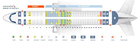 Navigating The Skies Understanding The Boeing 737 800 Seat Map On