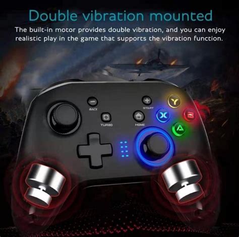 G Wireless Gaming Controller With Dual Vibration For Windows XP Laptop PS Switch