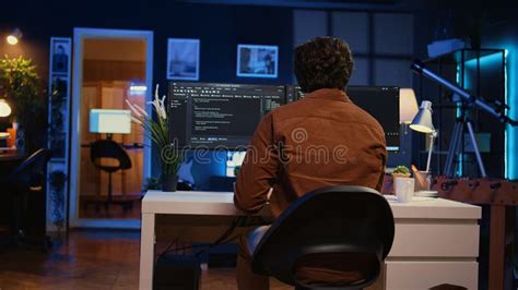 Engineer Arrives In Home Office With Coffee Mug In Hand Ready To Start