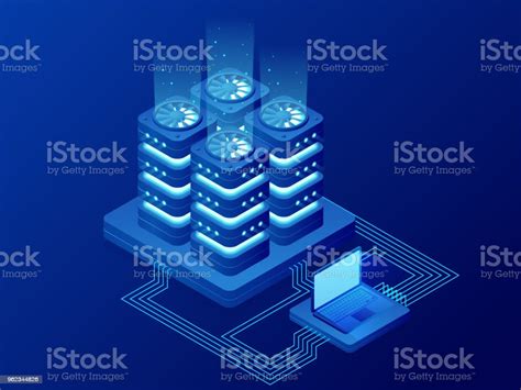 아이소메트릭 데이터베이스 네트워크 관리입니다 빅 데이터 처리 미래의 에너지 역입니다 It 기술자도 서버입니다 클라우드