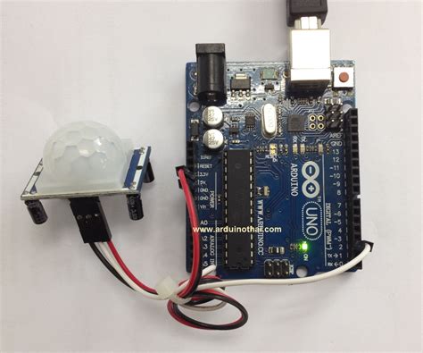งาน Arduino เชนเซอร์ตรวจจับความเคลื่อนไหว