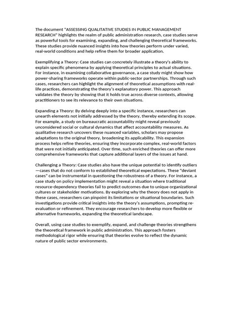 Quantitative And Qualitative Research Methods In Public Administration Midterm Pdf Theory