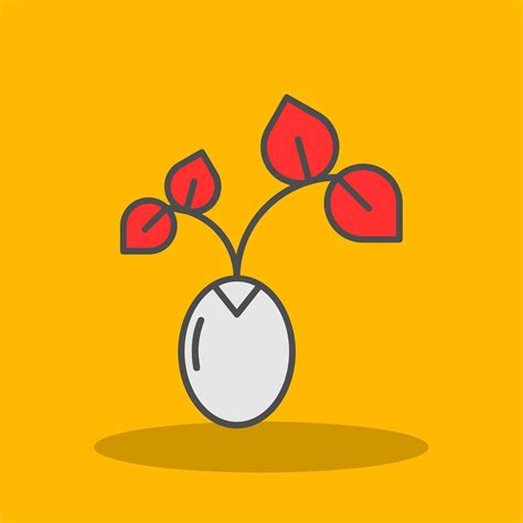 Sprout Filled Shadow Icon 41667756 Vector Art At Vecteezy