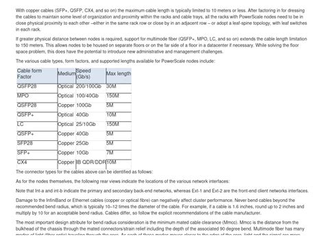 Cabling And Networking Dell Powerscale Considerations And Best Practices For Large Clusters