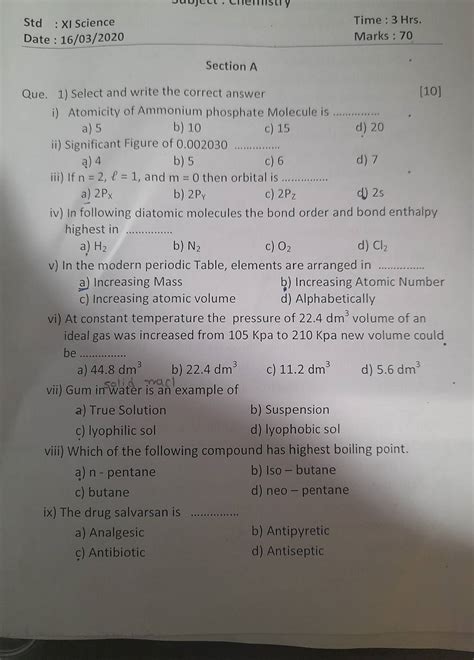 Which Of The Following Compound Has Highest Boiling Point Filo