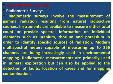 Presentation On Geophysical Methods Pptx