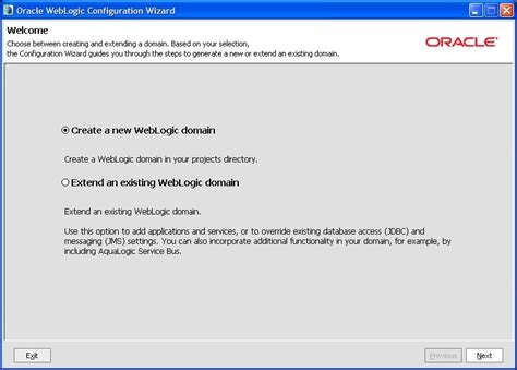 Learning Soa Weblogic Create A New Domain Using Configuration Wizard