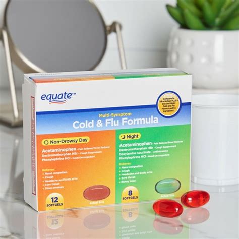 Equate Multi Symptom Cold And Flu Formula Non Drowsy Day And Night