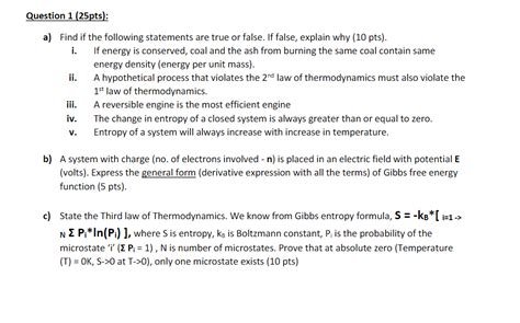 Solved Question 1 25pts A Find If The Following Chegg Com