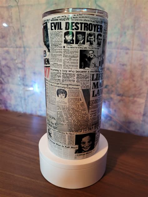 Famous Serial Killer Newspaper Clippings Tumbler Etsy
