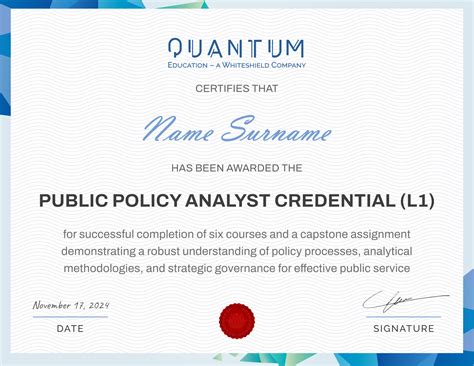 Quantum Ed Public Policy Analyst Ppa