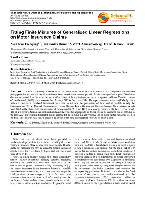 Pdf Fitting Finite Mixtures Of Generalized Linear Regressions On